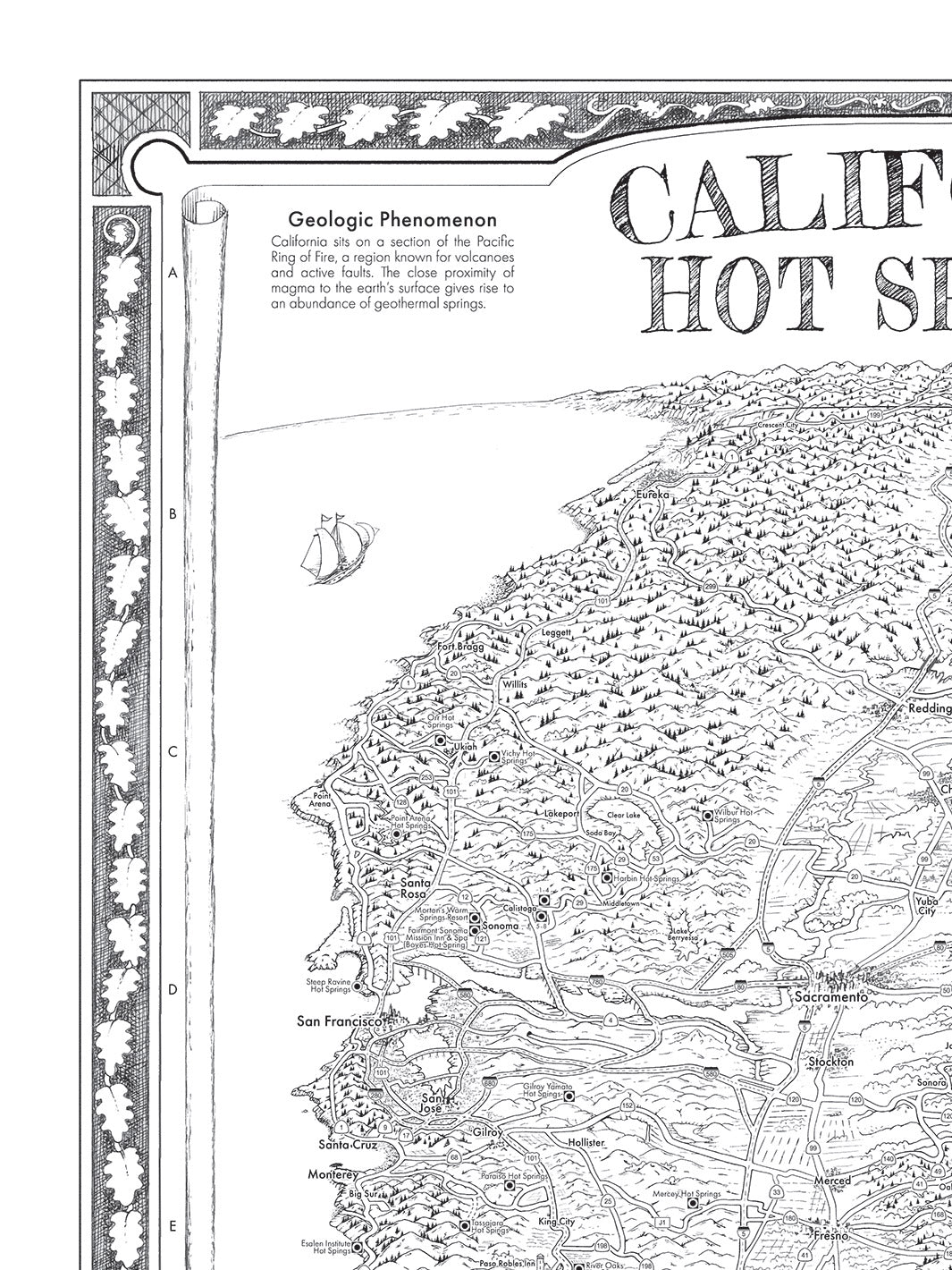 california map coloring page